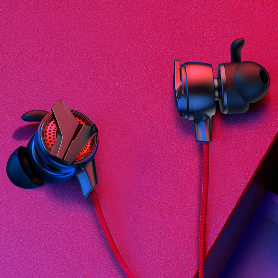 Baseus – Gamer fülhallgató Piros/fekete - Hellomarket.hu